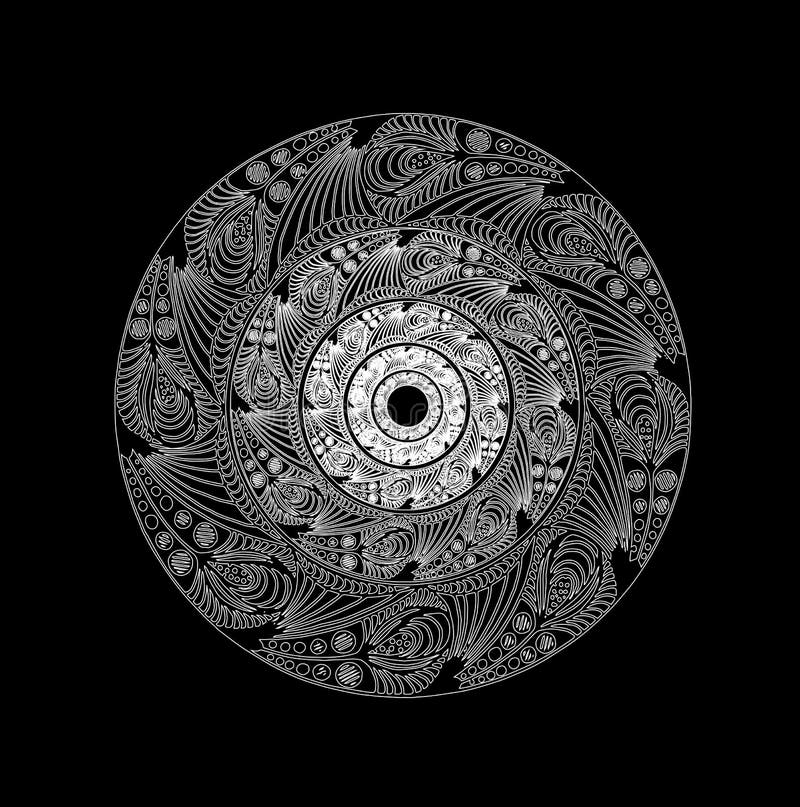 Circular graphical pattern stock vector. Illustration of shape - 83015401