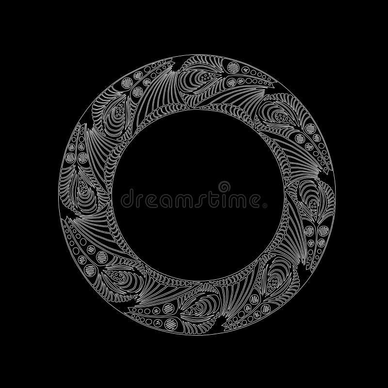 Circular graphical pattern stock illustration. Illustration of round ...