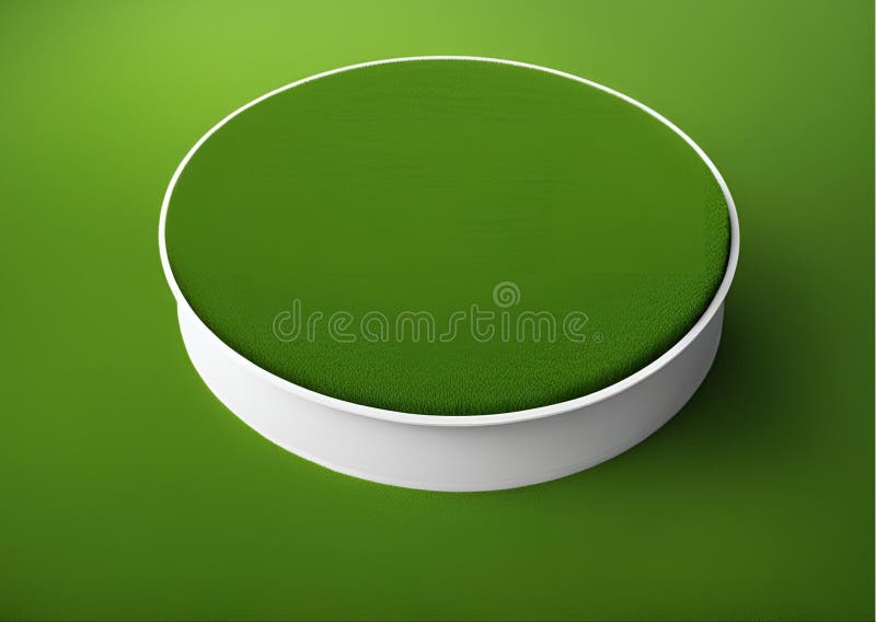 Circular Green Grass Platform Elevated Display Stand Eco Friendly ...