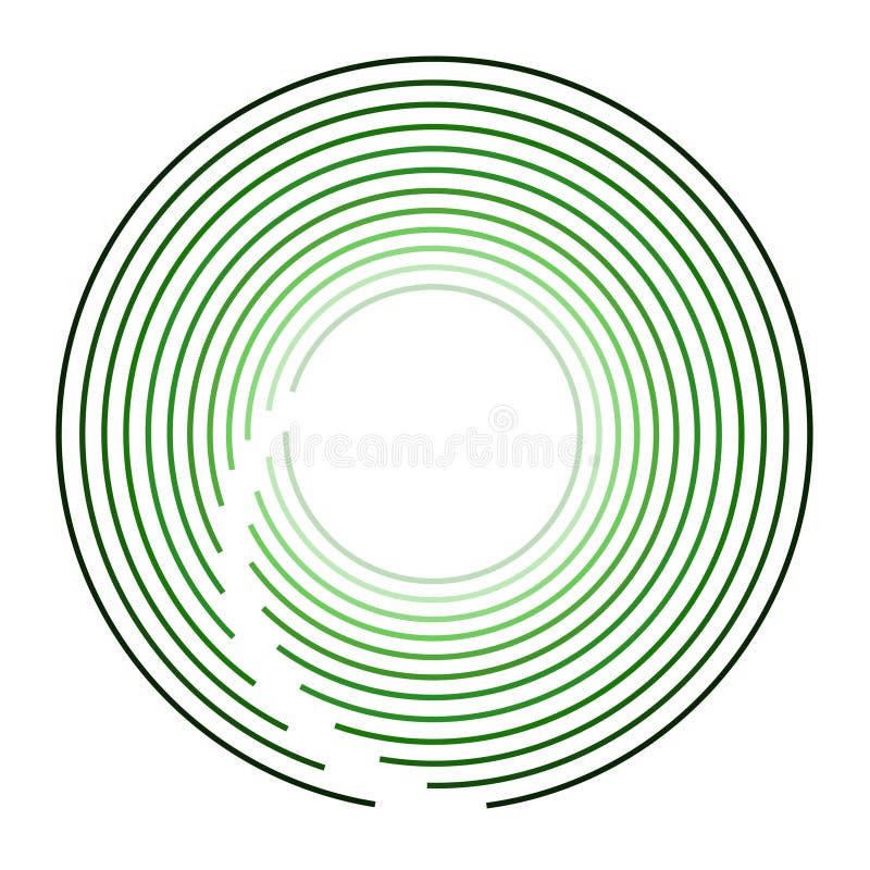 Circular Green Modern Logo Design Stock Vector - Illustration of ...