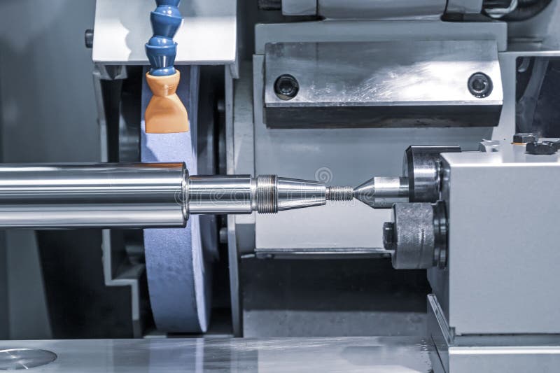 Circular Grinding Machine Precision Working Metal Machinery Stock Image ...