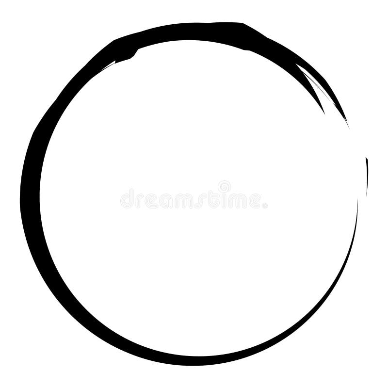 Circular Grungy Grunge Circle Frame / Splatter, Splash Effect Isolated ...