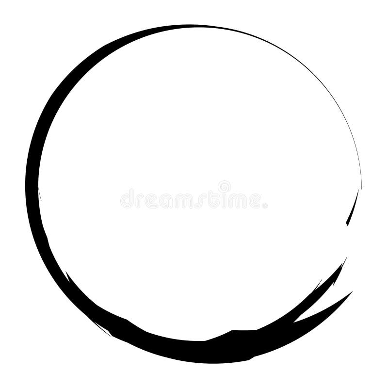 Circular Grungy Grunge Circle Frame / Splatter, Splash Effect Isolated ...