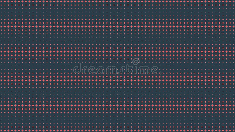 Circular Half Tone Pattern Vector Interference Effect Red Black ...