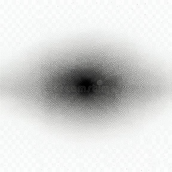 Circular Halftone Pattern with a Gradient Effect, Transitioning from ...