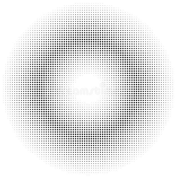 Circular Halftone Ring Abstract Pattern Overlays Stock Illustration ...