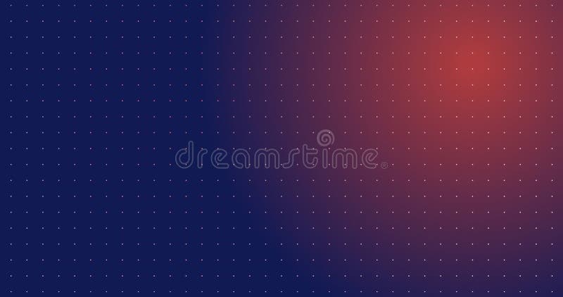 Circular and Hexagonal HUD Technology Element Moving on Grid Dots Bg ...