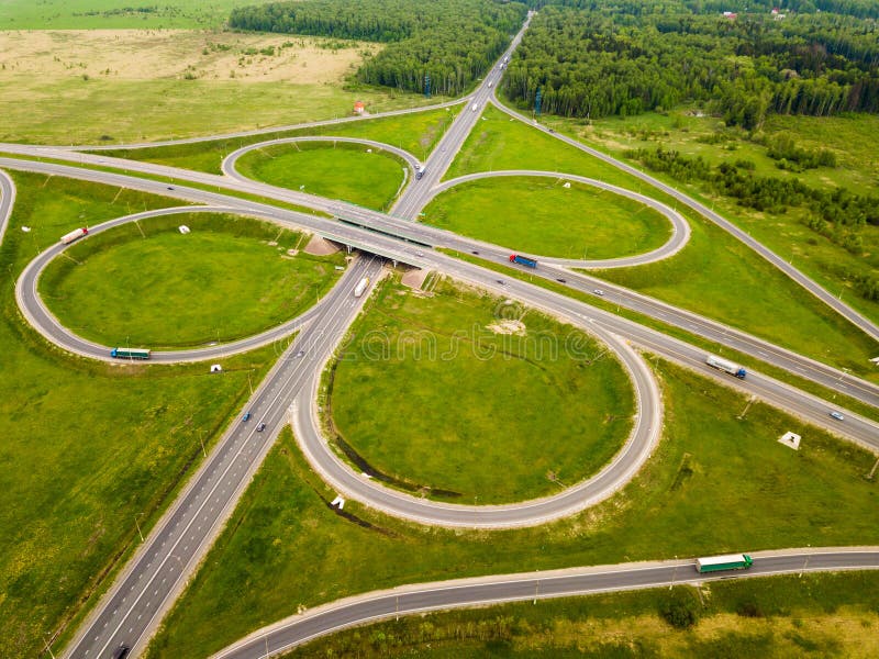 Circular Highway Interchange Stock Image - Image of design, road: 236492225