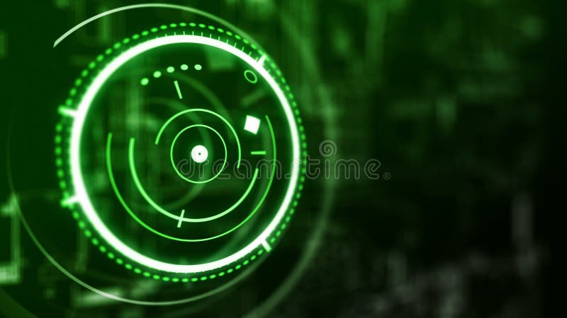 Circular Hologram on Green Screen Stock Footage - Video of display ...