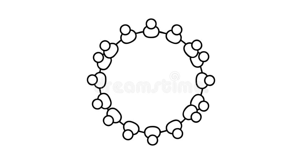 Circular Human Chain Holding Hands Symbolizing Unity and Cooperation ...