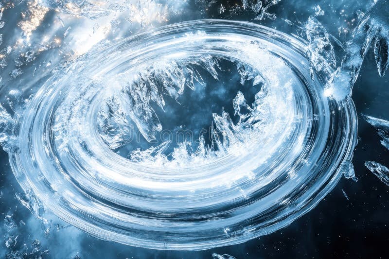 Circular Ice Formation Creates a Mesmerizing Visual in a Cold ...