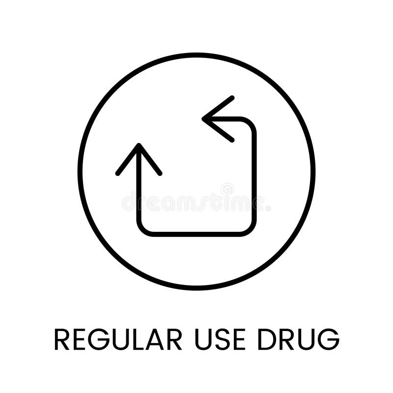 A Circular Icon with Curved Arrows Symbolizing Recurring Medication or ...