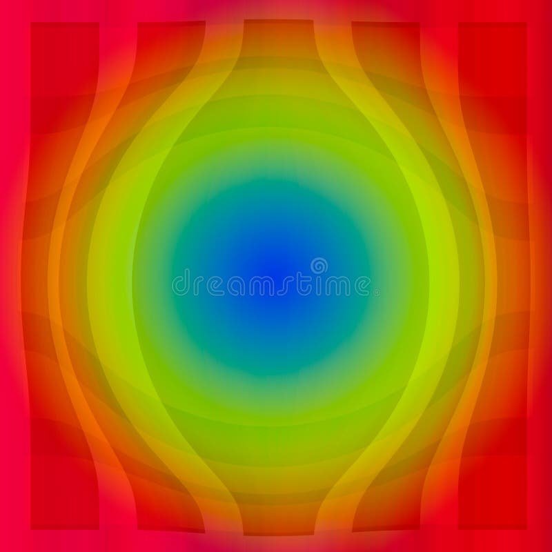 Circular Image that Catches the Eye. Rounded Shape with Bright Colors ...