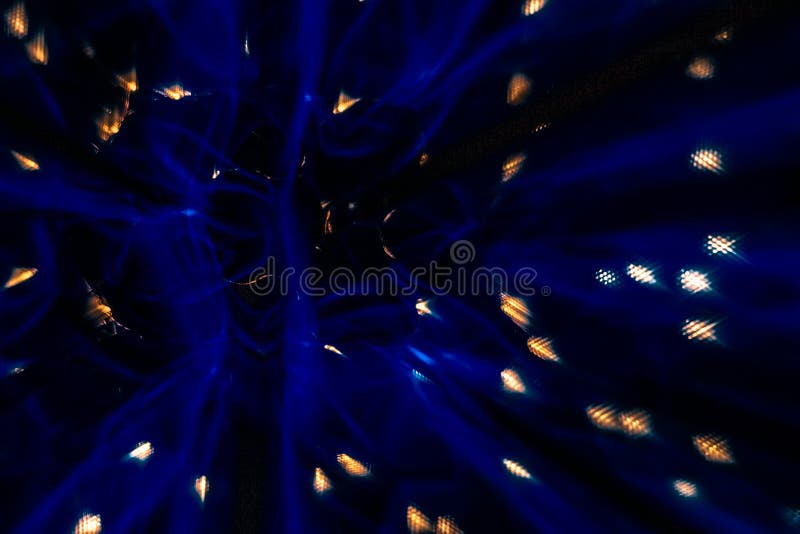 Circular Image Made with a Kaleidoscope. Reflection of Lights that ...