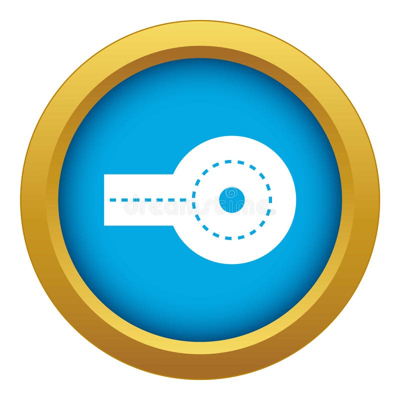 Circular Impasse Icon Blue Vector Isolated Stock Vector - Illustration ...