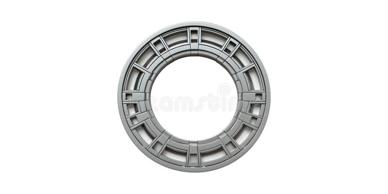 Circular Industrial Metal Ring Isolated on Transparent Background Stock ...