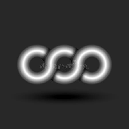 Circular Infinity 3d Logo Metallic Gradient, Endless Three Circles ...