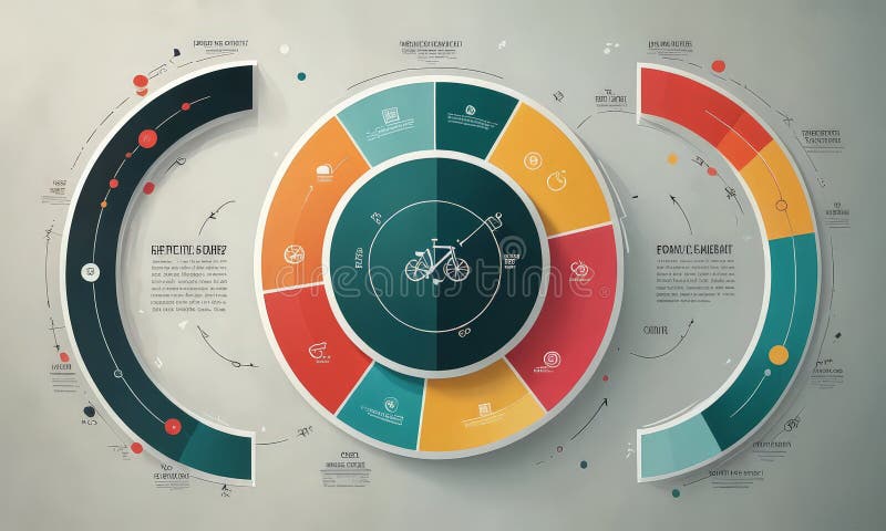 Circular Info Design Template Stock Illustration - Illustration of ...