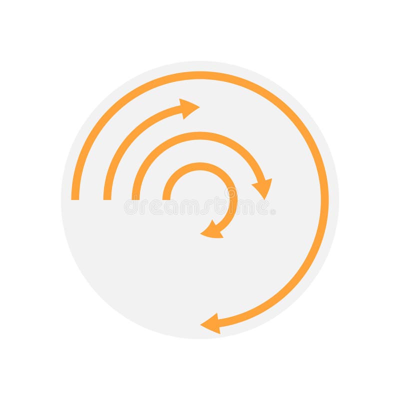 Circular Infographic Chart Design Element with Four Arrows Stock Vector ...