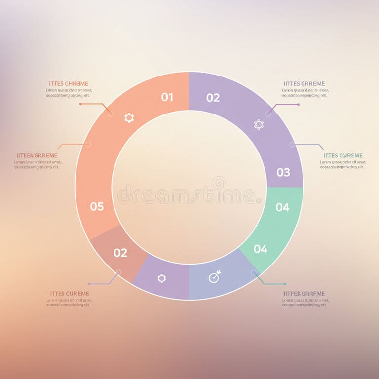 Infographic Featuring a Circular Flow Chart Divided into Colored ...
