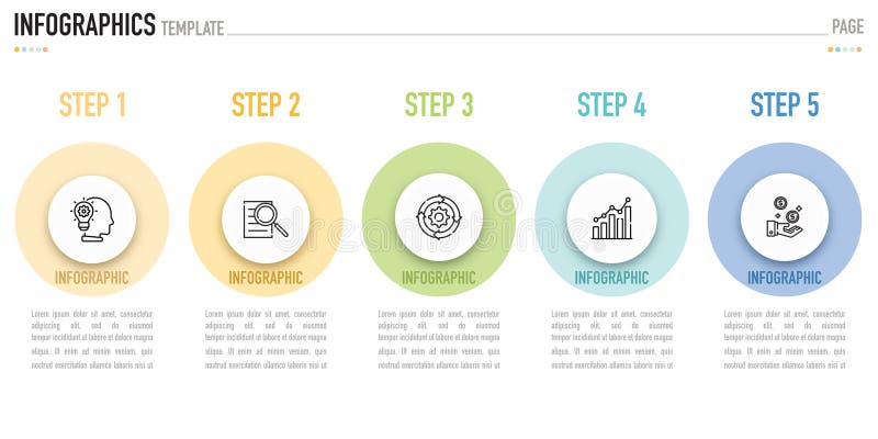 Circular Infographic for Business Presentation Stock Vector ...
