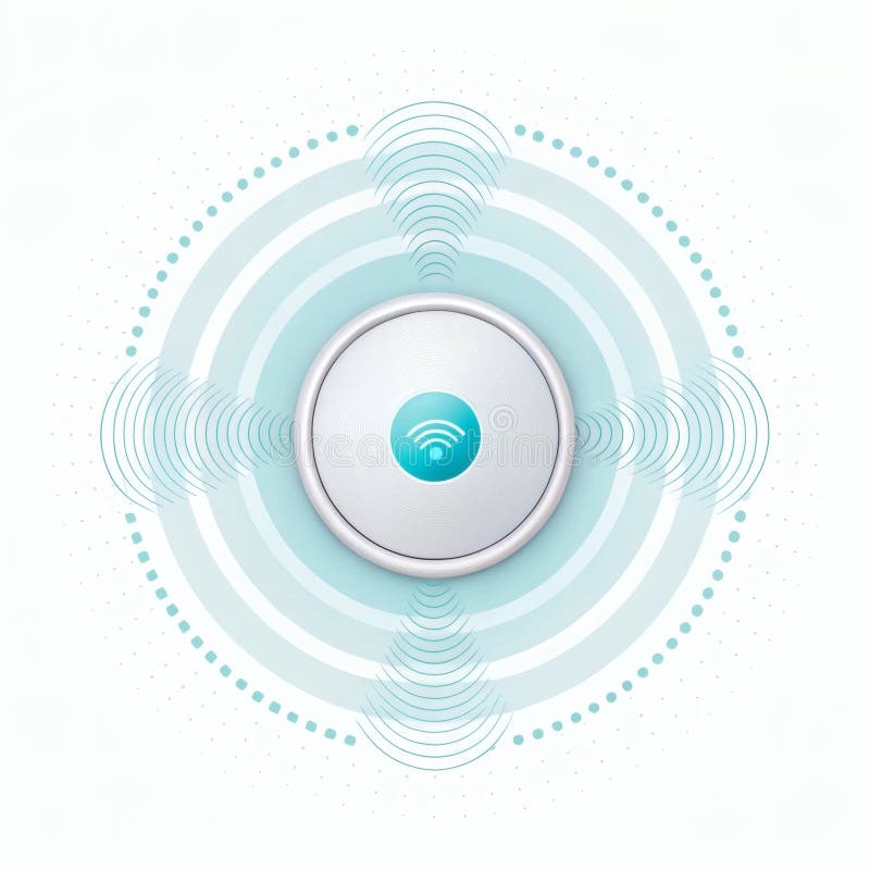 Voice Assistant Interface with Radial Wave Signals, Listening Status ...