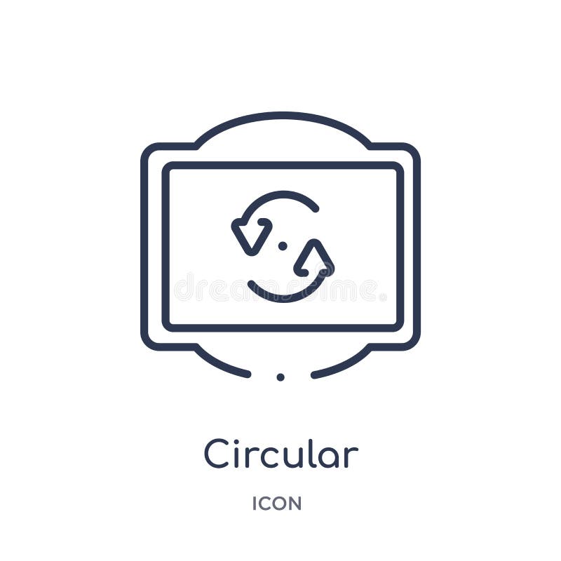 Linear Intersection Icon from Geometric Figure Outline Collection. Thin ...