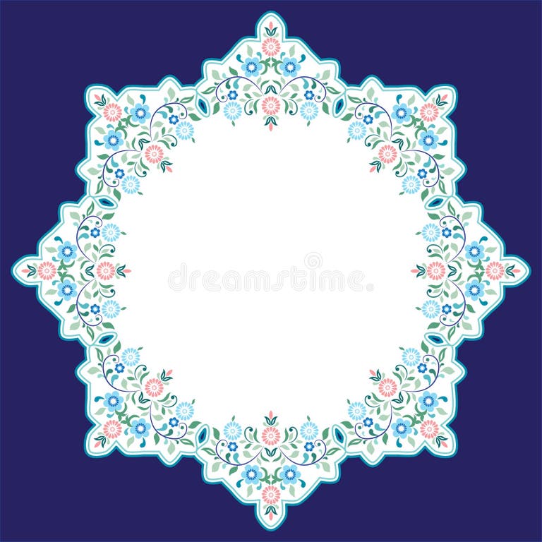 Circular Islamic Background Four Stock Vector - Illustration of doily ...