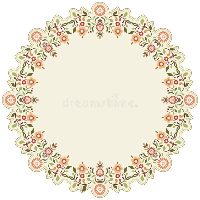 Circular Islamic Background Six Stock Vector - Illustration of isolate ...