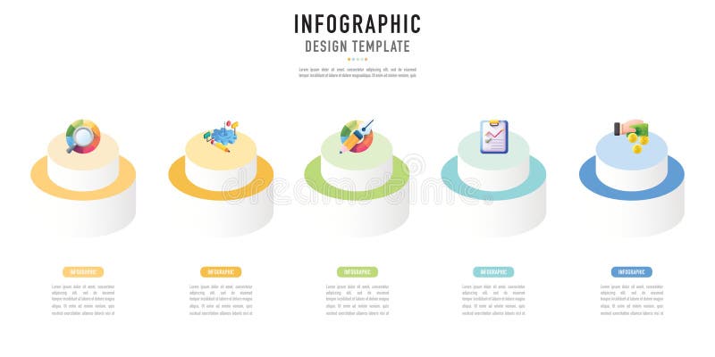 Circular Isometric Infographic for Business Presentation Stock Vector ... Circular Isometric Infographic for Business Presentation Stock Vector ...