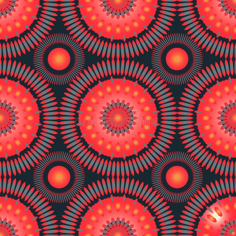 Circular Large Scale Seamless Pattern Stock Vector - Illustration of ...