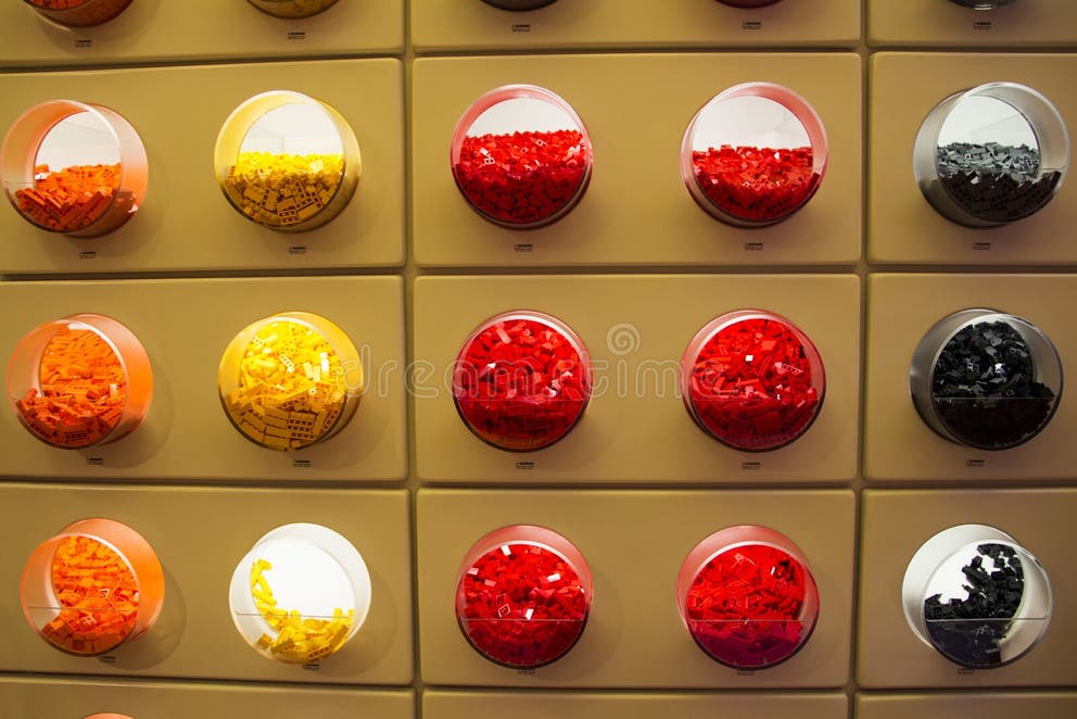 Circular lego bins stock image. Image of construct, organize - 97488305