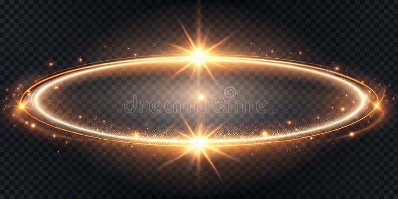 Circular Lens Flare Light Effect Stock Illustration - Illustration of ...