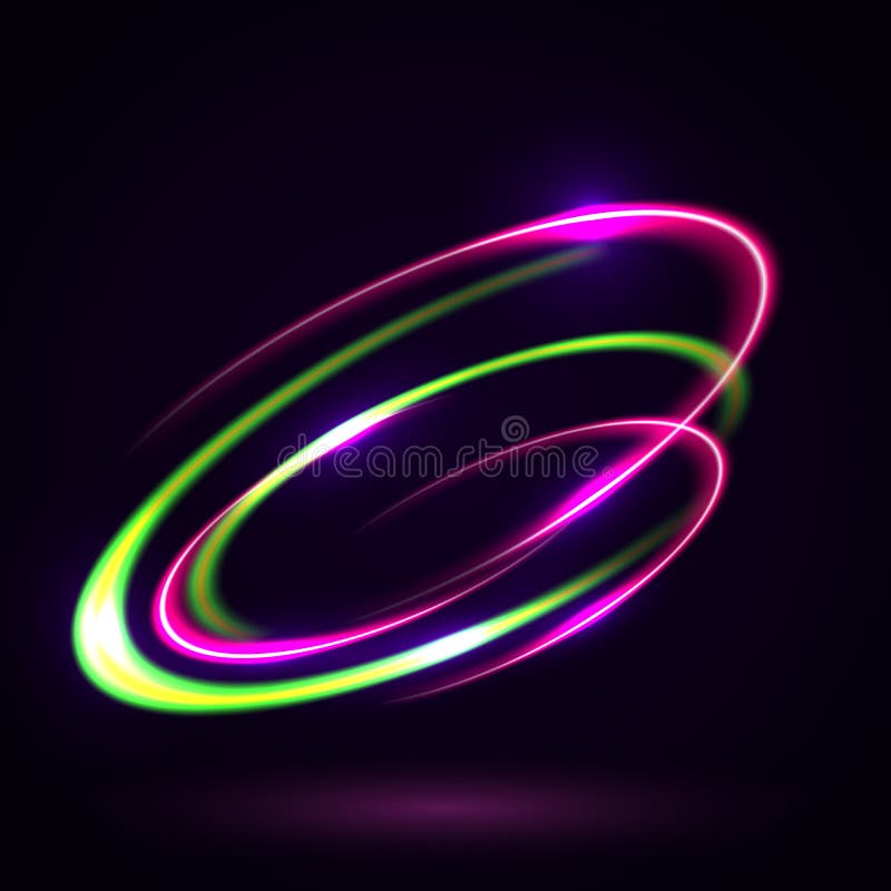 Circular lens flare. stock vector. Illustration of highlight - 118236485