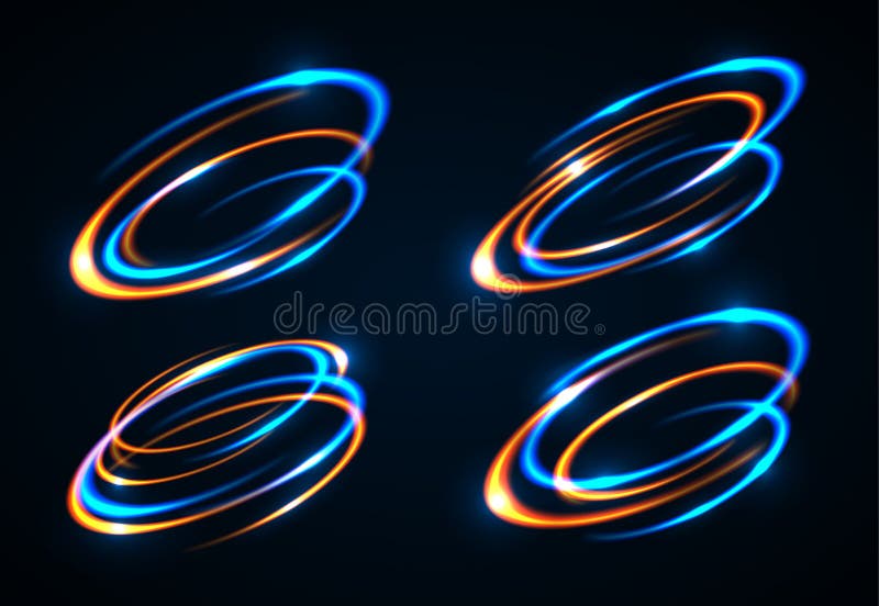 Circular lens flare. stock vector. Illustration of curve - 134764299