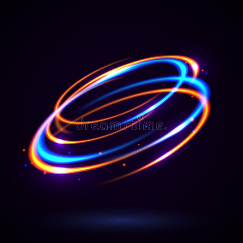 Circular lens flare. stock vector. Illustration of illuminated - 134761420