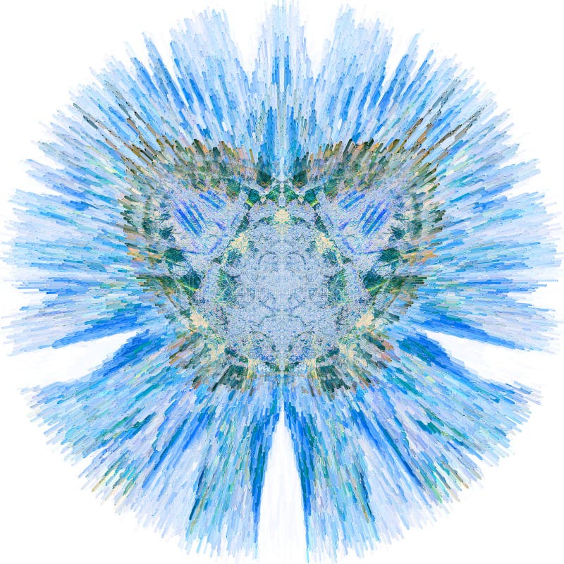 Circular Light Blue Creative Shape on a Plain White Background Stock ...