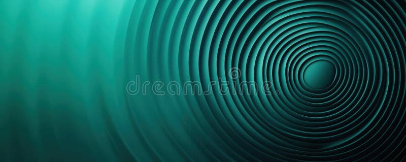 Circular Light Patterns Spinning Over a Stage, Deep Blue and Green ...