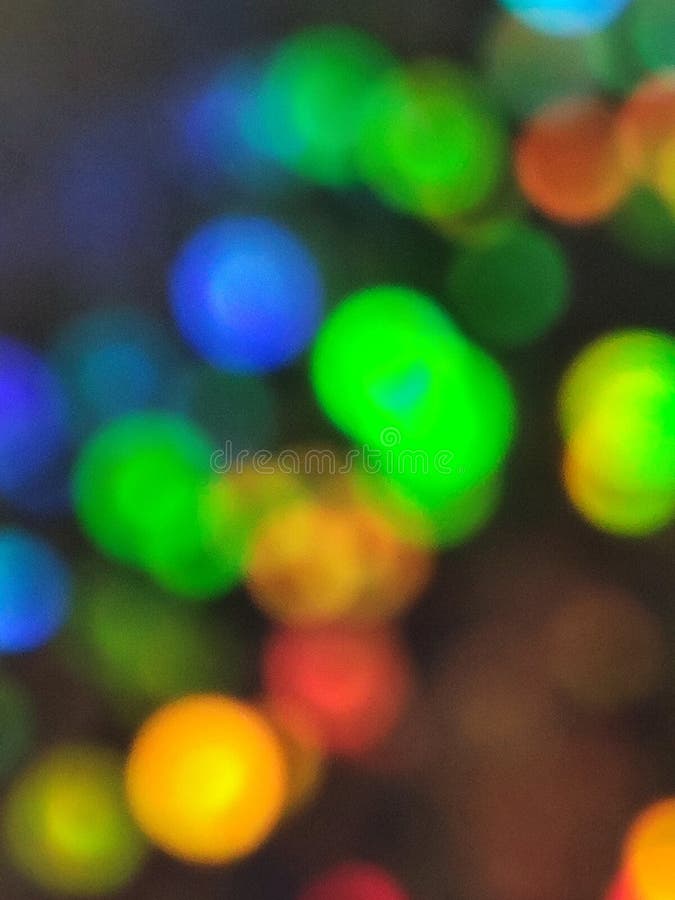 A Bokeh Effect Picture of Circular Light Patterns Created with Light ...