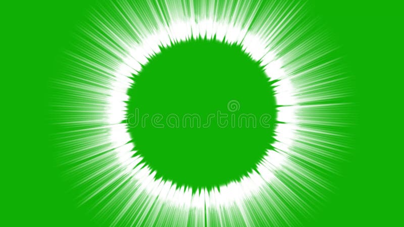 Circular Light Rays Motion Graphics with Green Screen Background Stock ...
