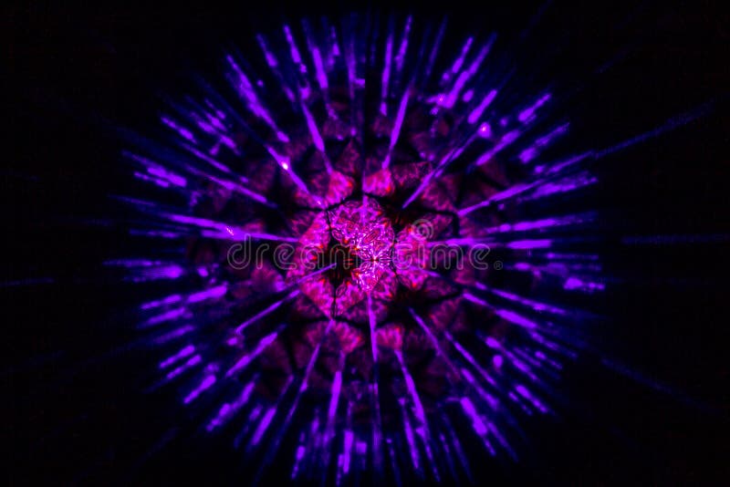 Circular Light Sphere. Representation of the Virus Covid19. Light ...