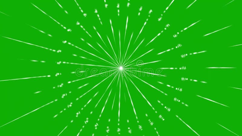 Circular Light Streaks Motion Graphics with Green Screen Background ...