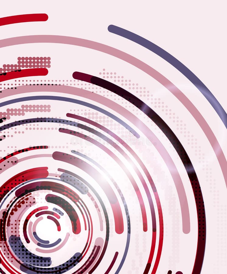 Circular Lines, Circles, Geometric Abstract Background Stock Vector ...