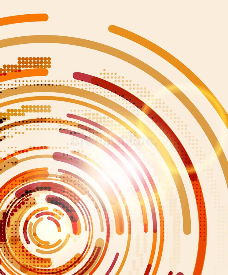 Circular Lines, Circles, Geometric Abstract Background Stock Vector ...