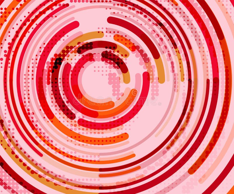 Circular Lines, Circles, Geometric Abstract Background Stock Vector ...