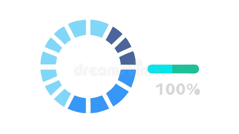 Circular Loading Bar, Progress Indicator, Vector Design Generative AI Stock Vector ...