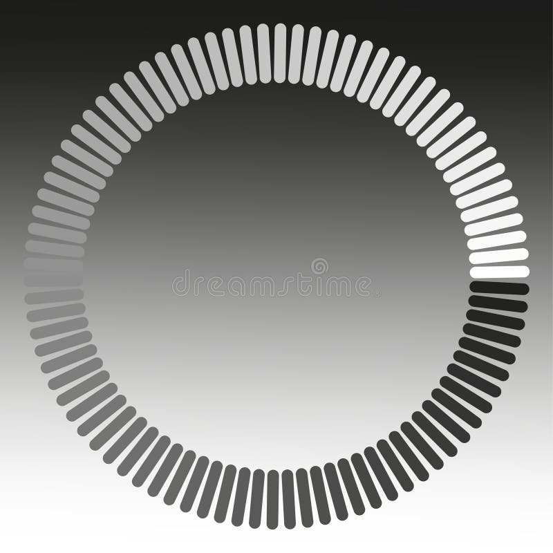 Circular Loading Bar. Progress Status Indicator. Gradient Ring Symbol. Vector Interface Element ...