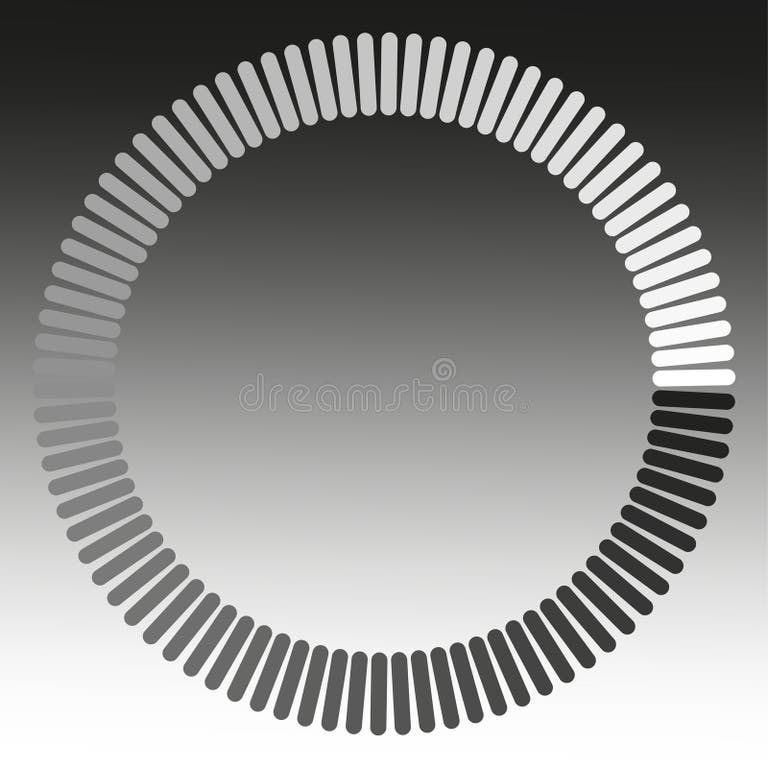 Circular Loading Bar. Progress Status Indicator. Gradient Ring Symbol. Vector Interface Element ...