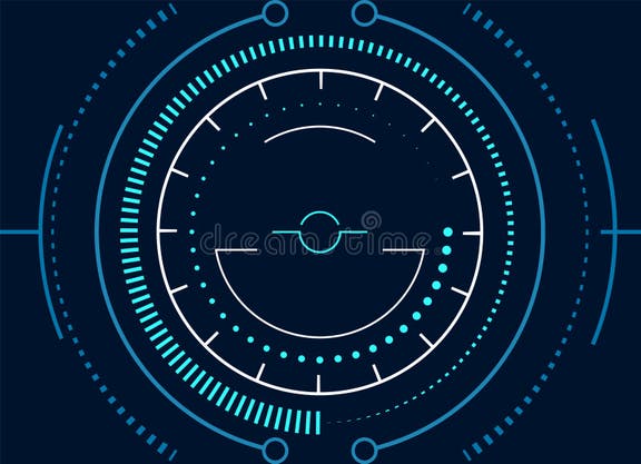 Circular Loading Bar Spinning and Showing Progress, with Futuristic ...