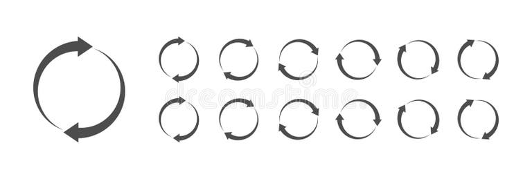 Circular Loading Buffering Icons Vector Stock Illustration ...